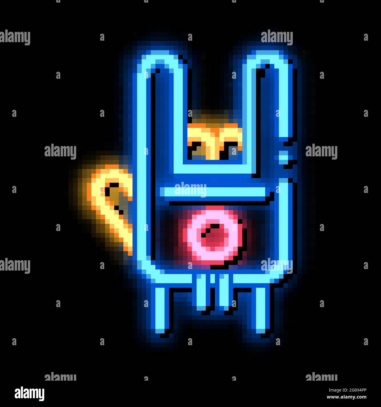 Hand Gesture neon glow icon illustration Stock Vector Image & Art - Alamy