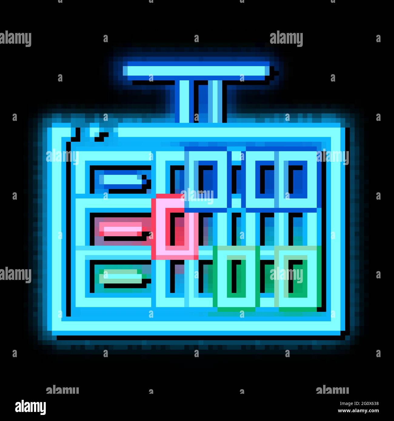 Game Scoreboard neon glow icon illustration Stock Vector Image & Art ...