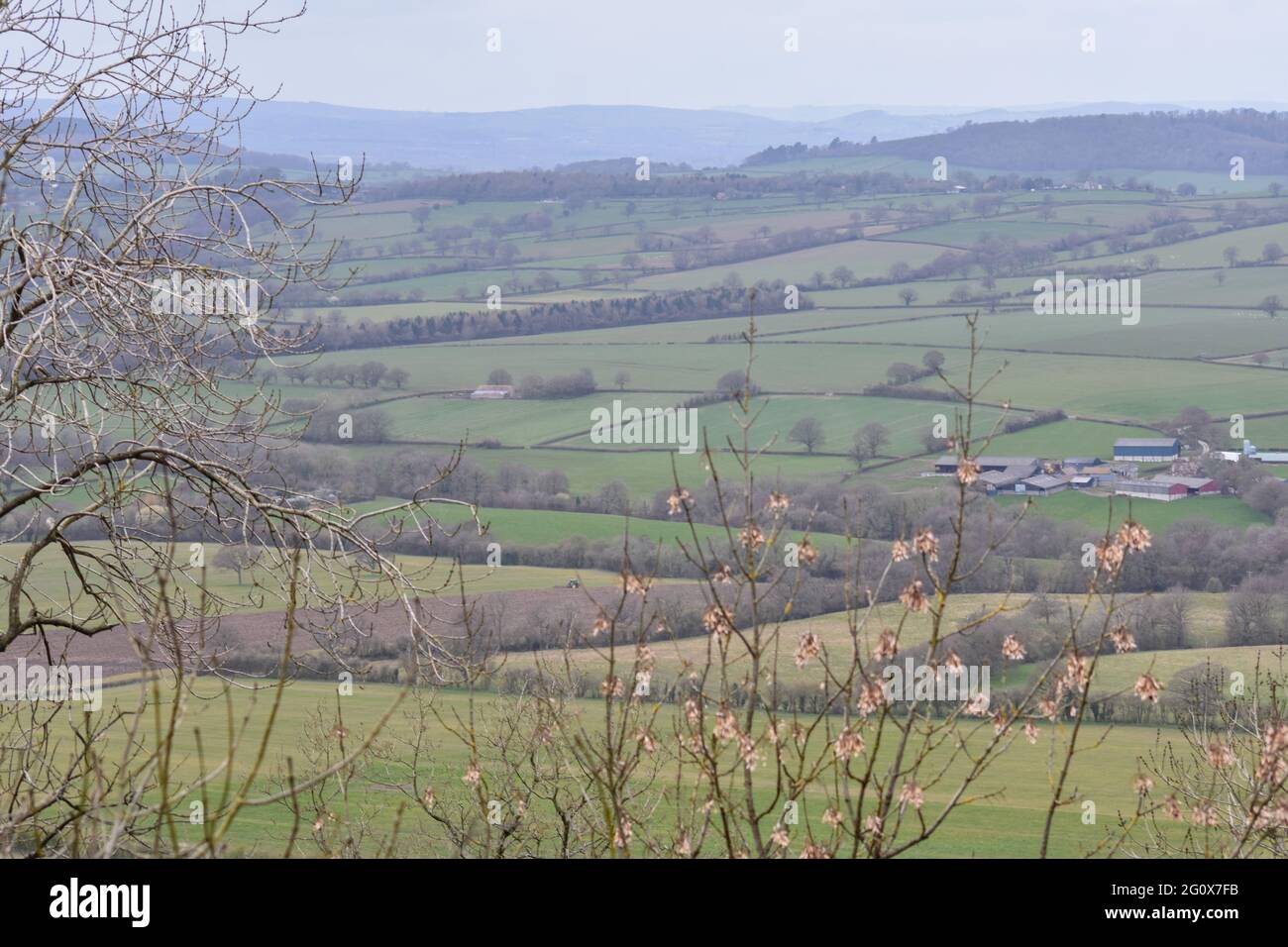 Beautiful Shropshire Countryside including the nature side too Stock ...
