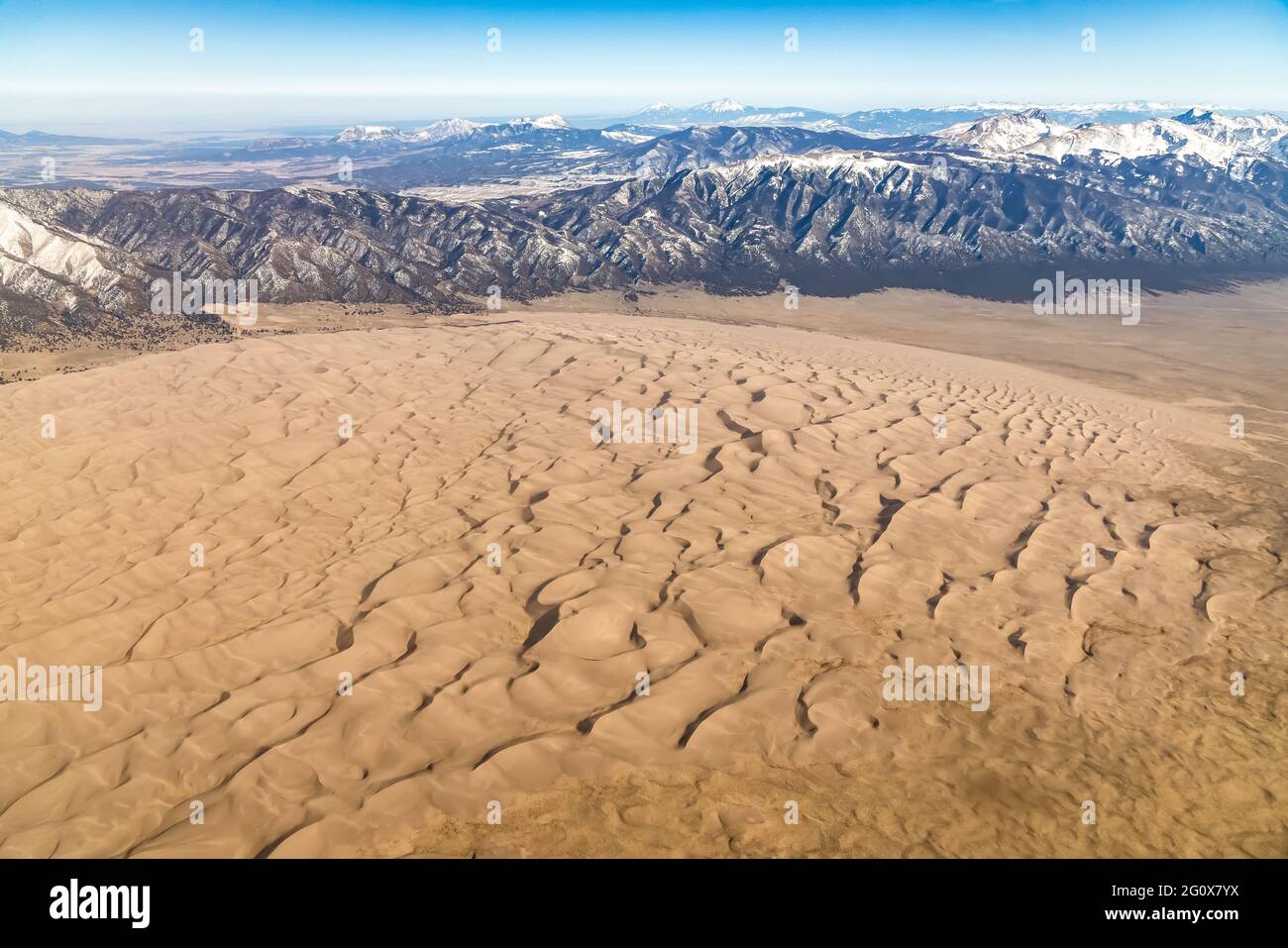 Sand Dunes From Above