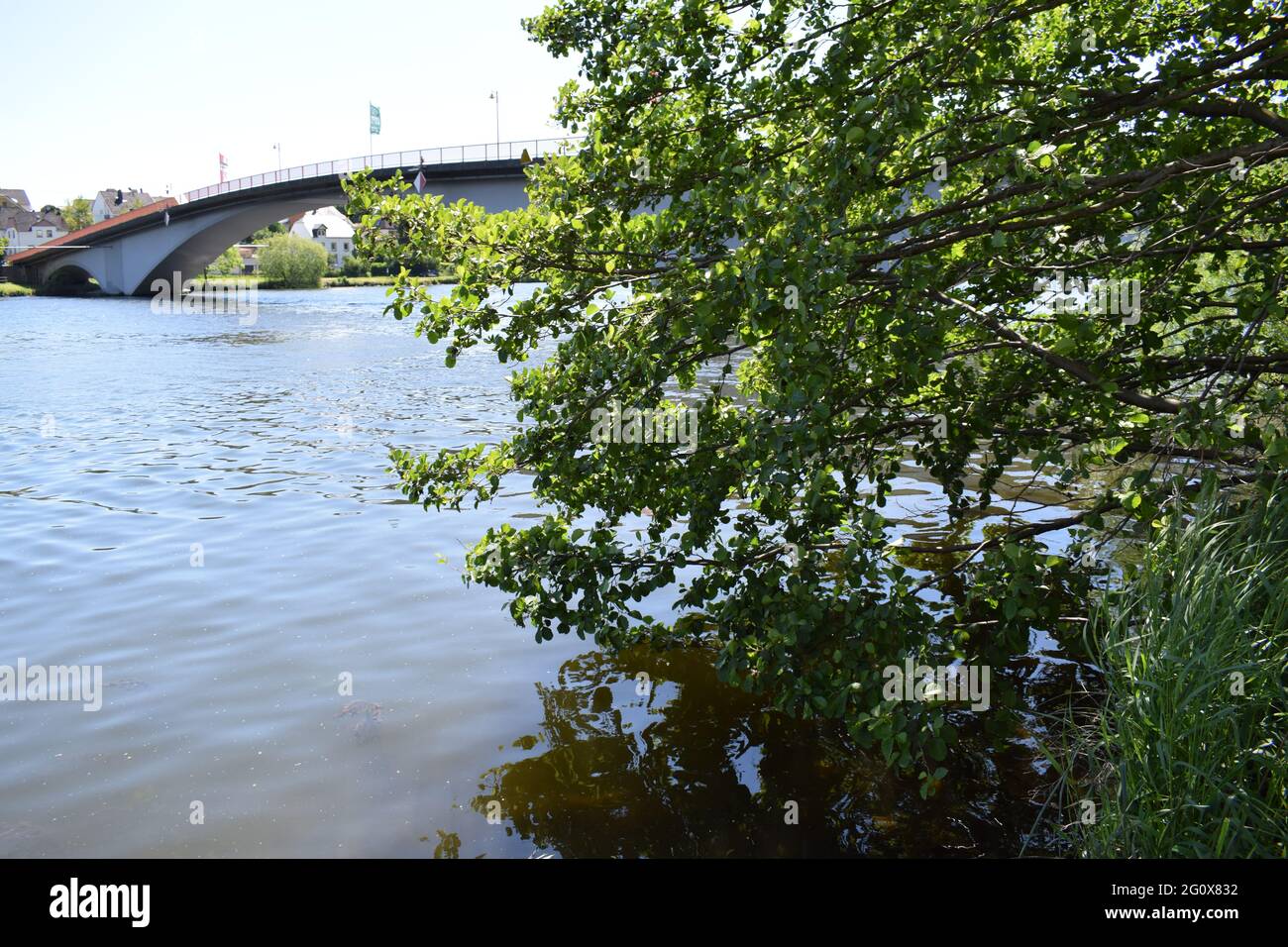 Mosel bridge in Piesport Stock Photo - Alamy