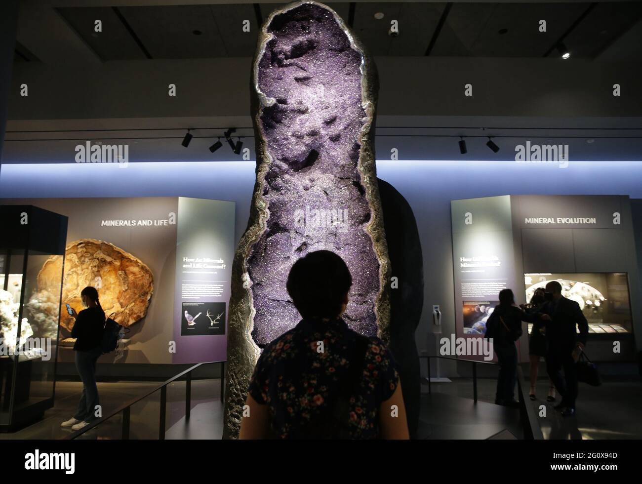 New York, United States. 03rd June, 2021. Giant Geodes along with a ...
