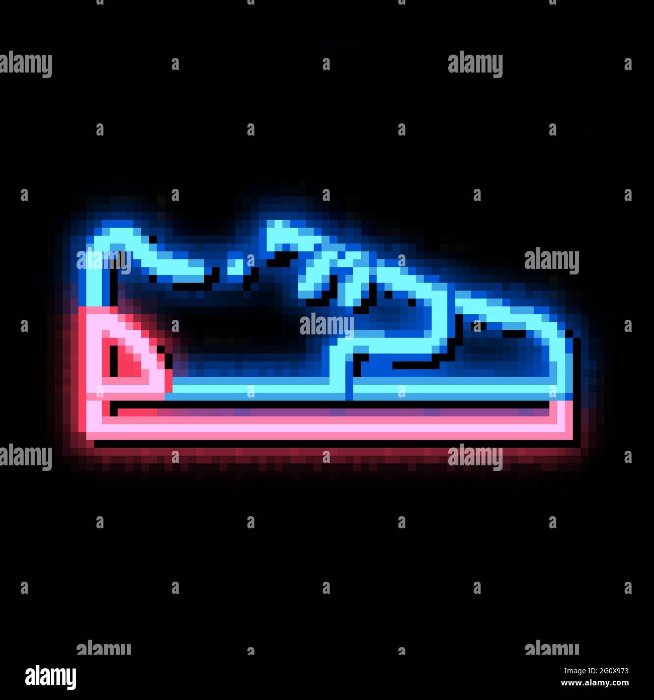 Neon sneakers Stock Vector Images - Alamy