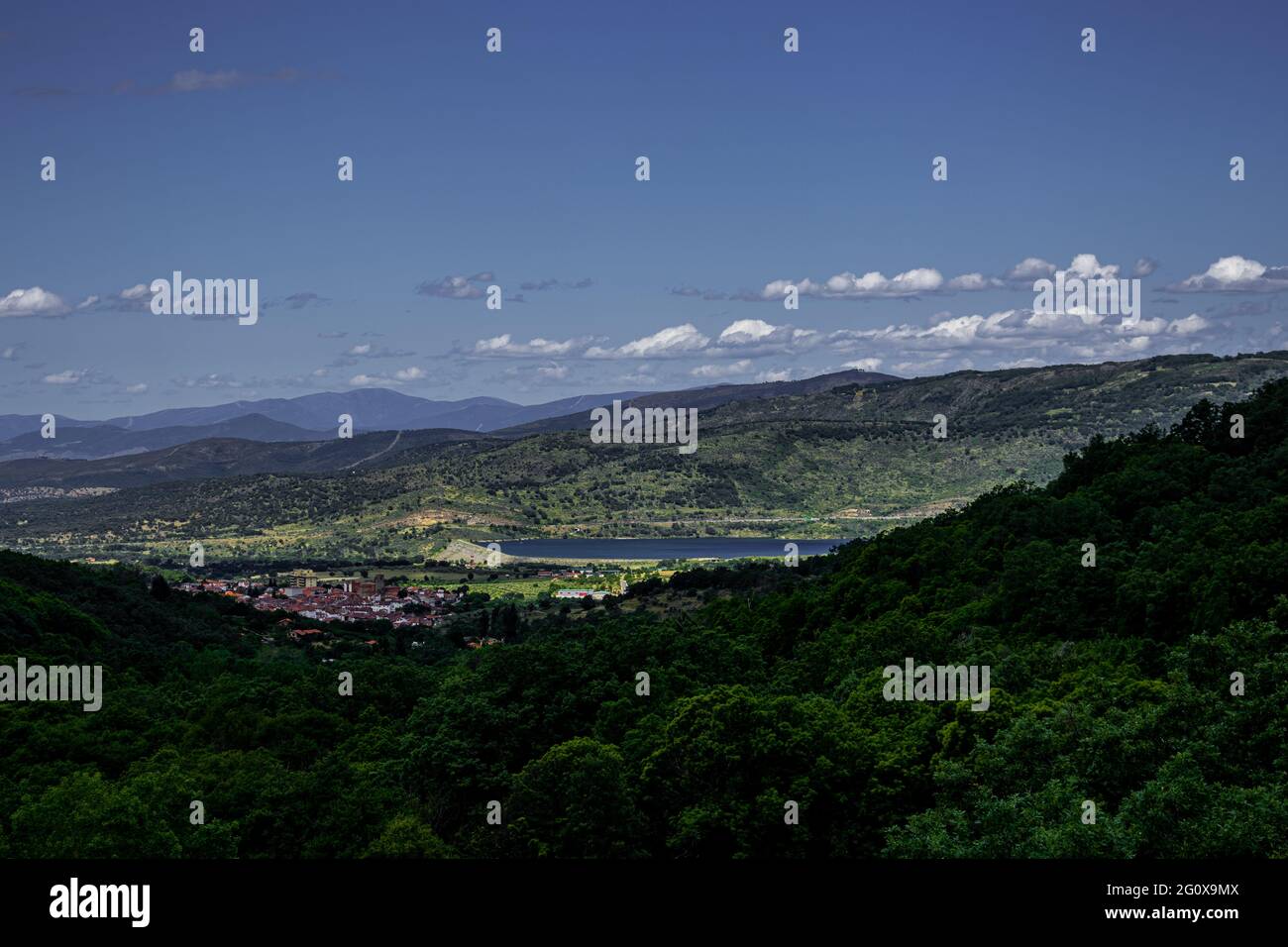 Beautiful view of the landscape with the buildings of the city visible ...