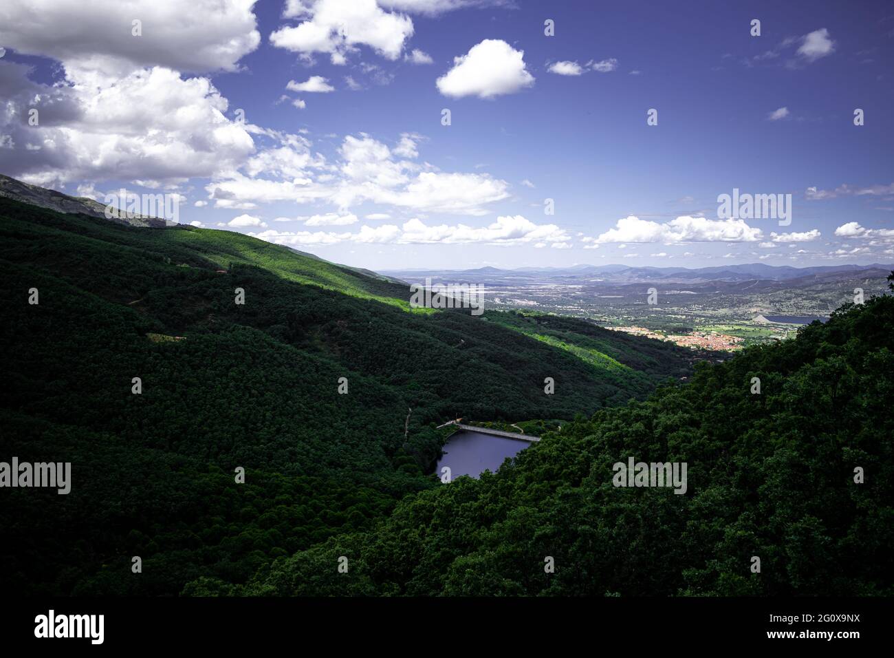 Beautiful view of the landscape with the buildings of the city visible ...