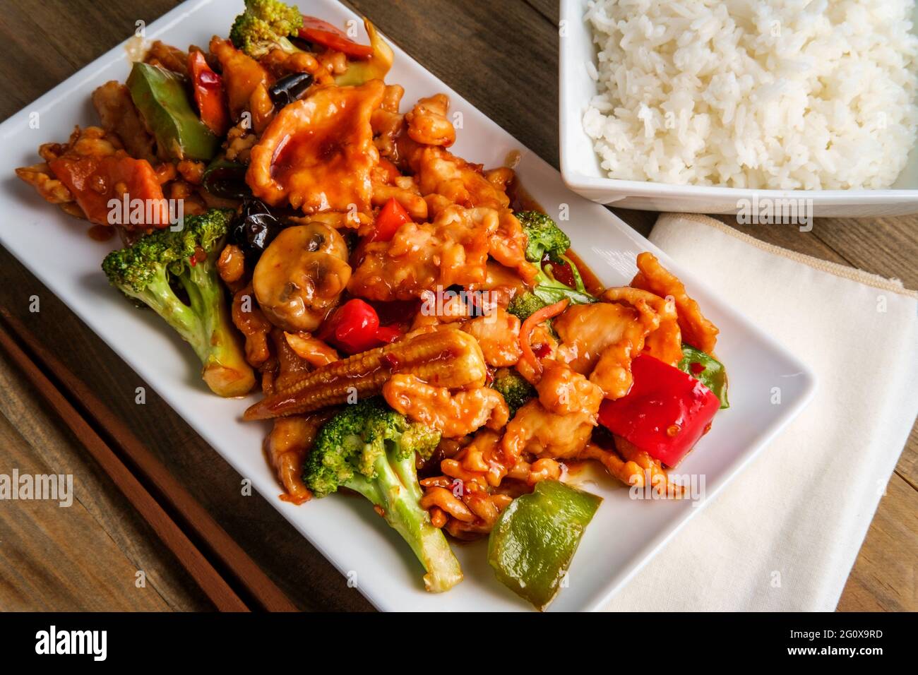 Chinese Chicken And Mixed Vegetables