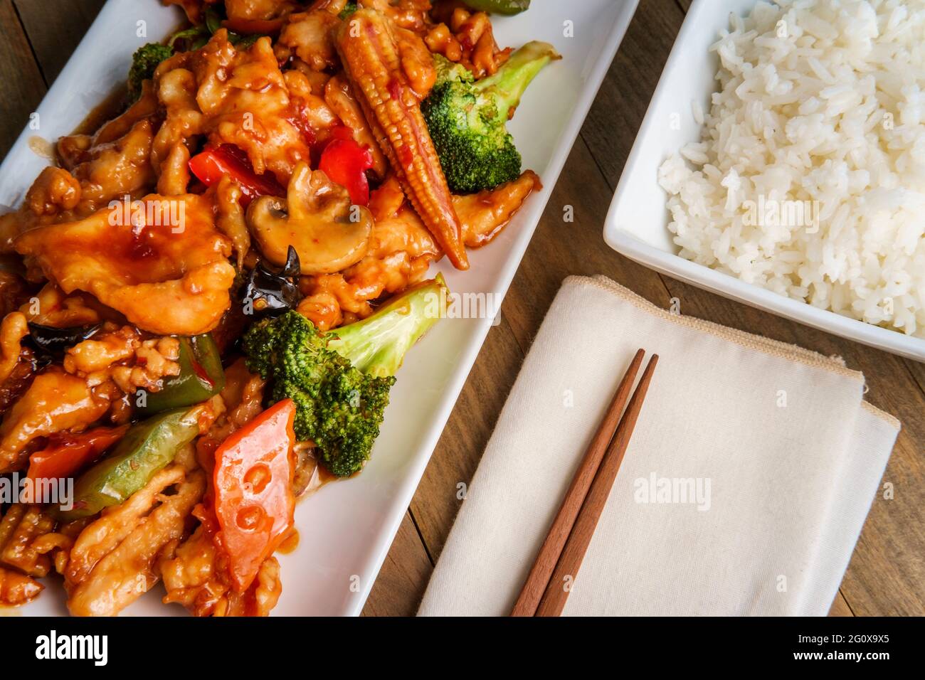 Chinese Chicken And Mixed Vegetables