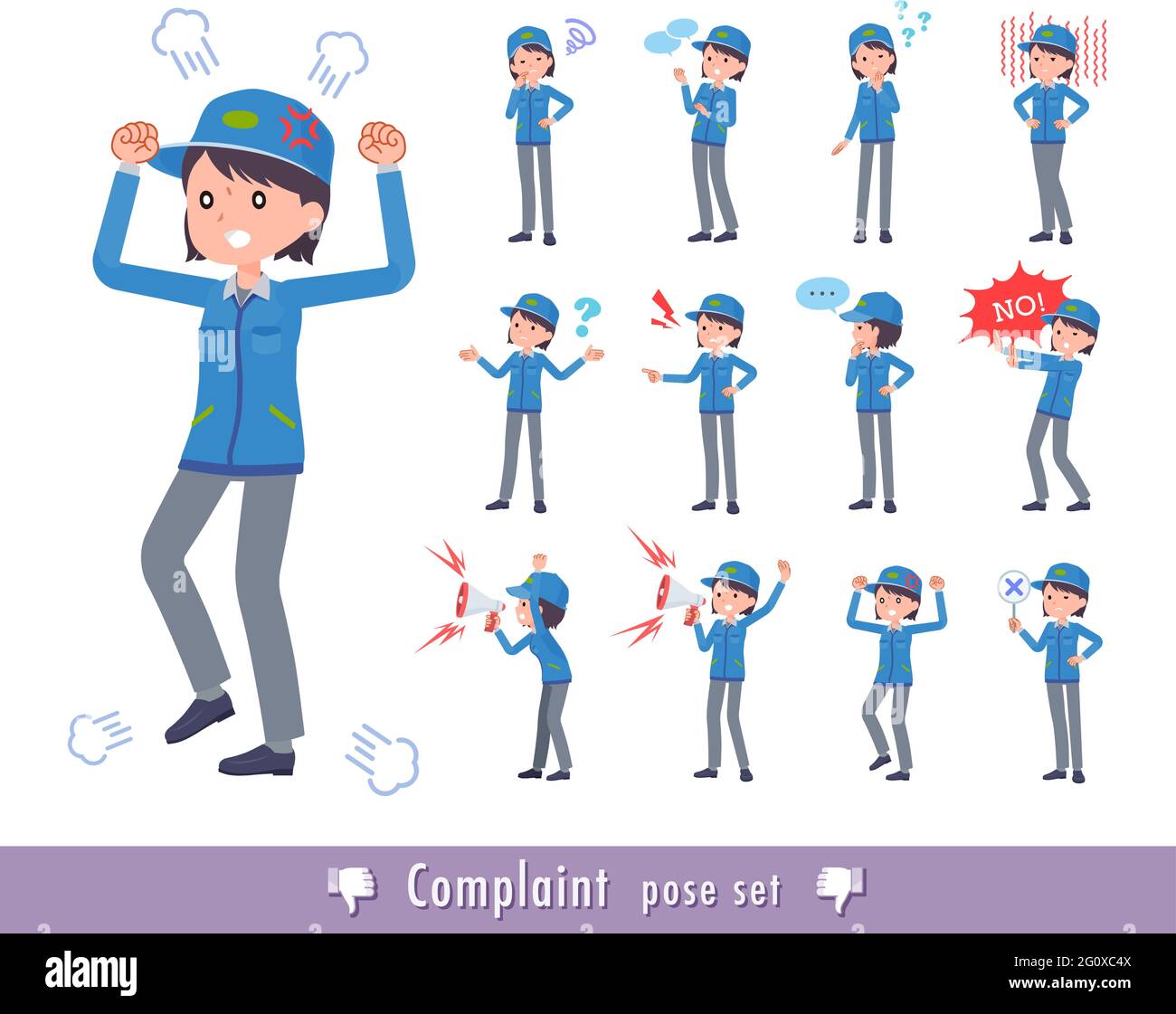 Employee complaining Stock Vector Images - Alamy