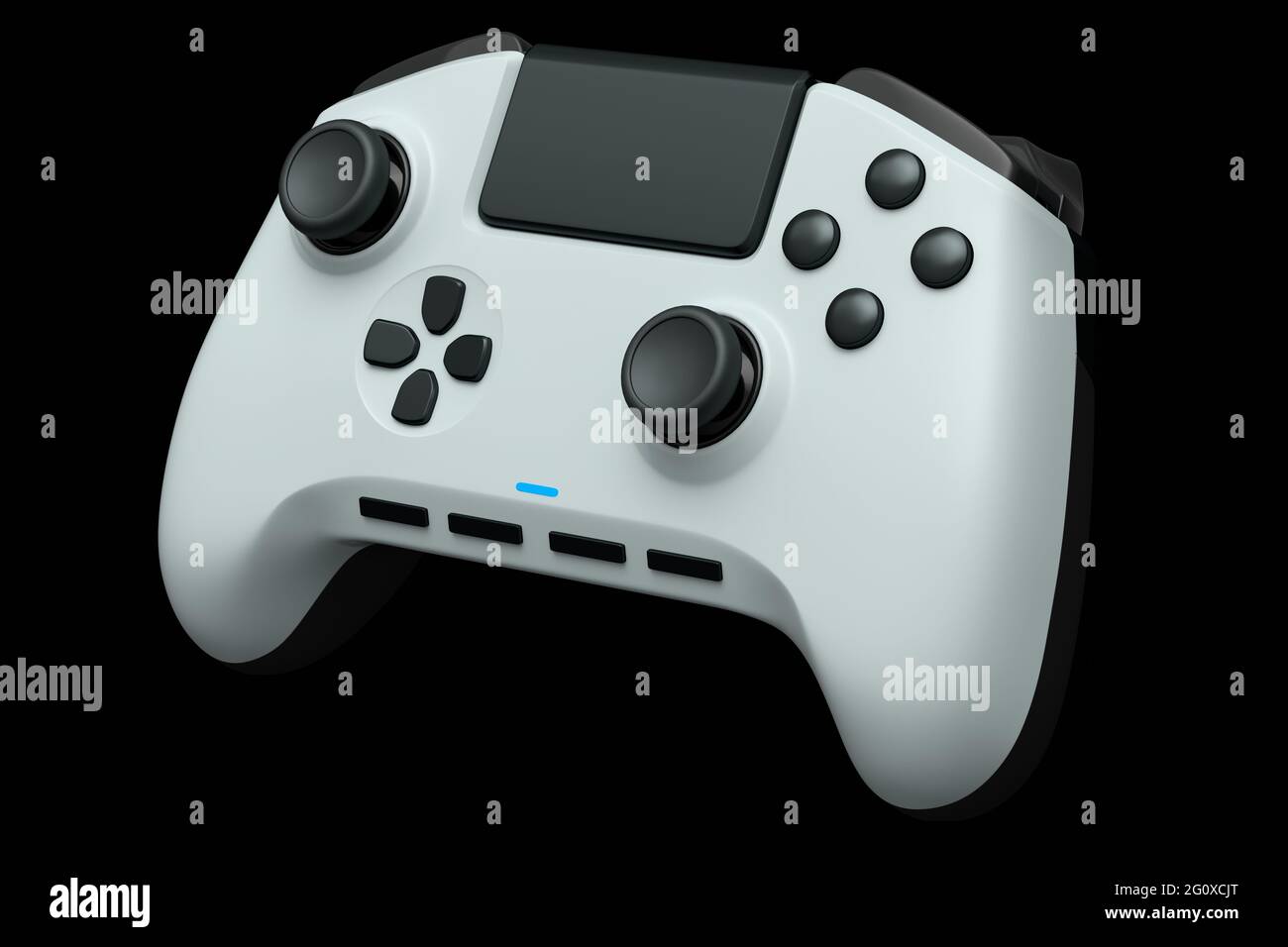 Realistic joystick for video game controller on black background Stock ...