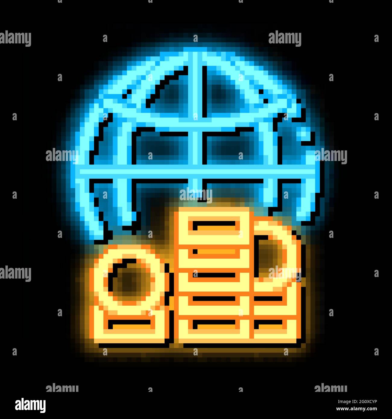 Worldwide Money neon glow icon illustration Stock Vector Image & Art ...
