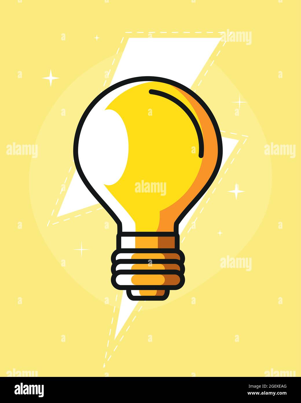 light bulb power Stock Vector Image & Art - Alamy