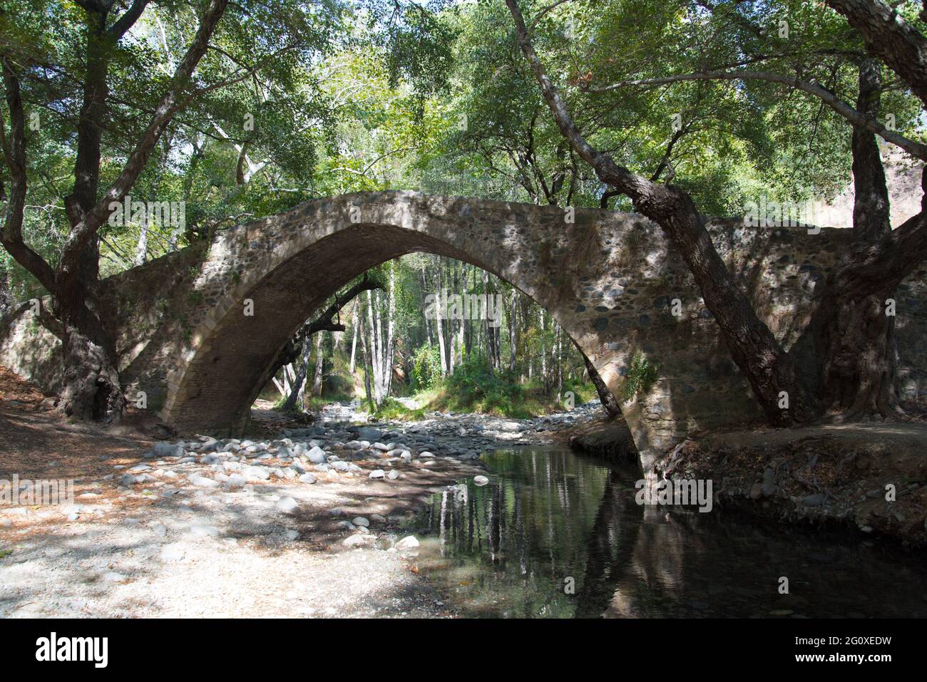 Kelefos bridge is one of several Venetian stone bridges Stock Photo - Alamy