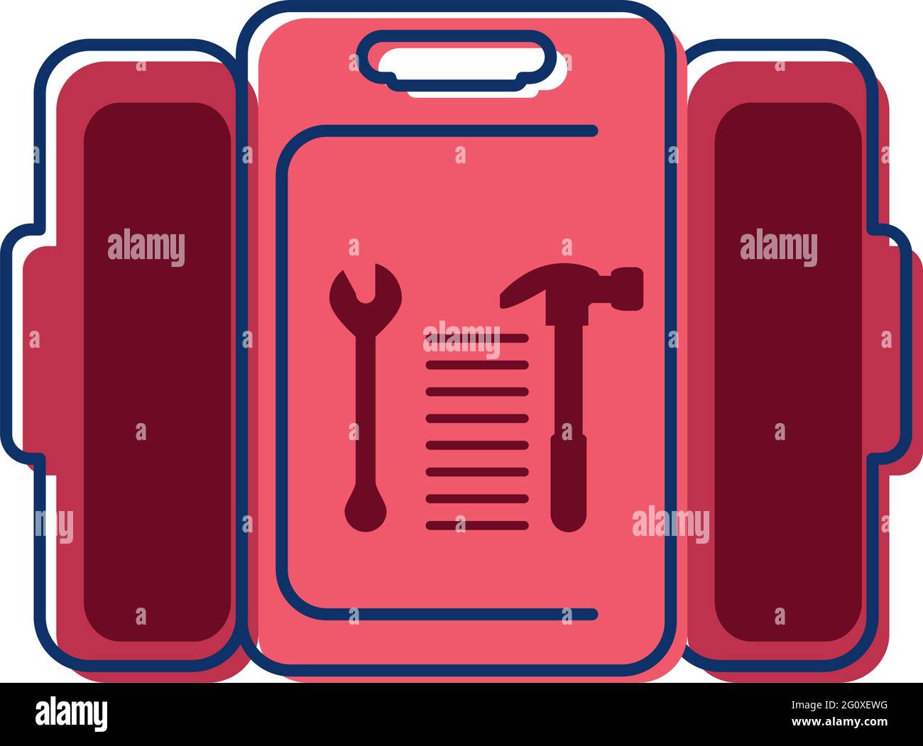 Open toolbox Stock Vector Images - Alamy