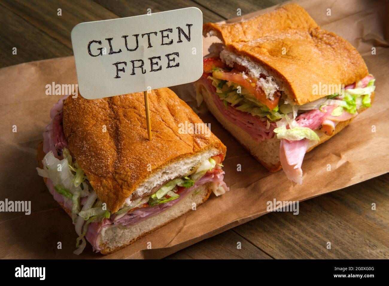 Italian sub sandwich with provolone cheese ham prosciuttini cappacuolo ...