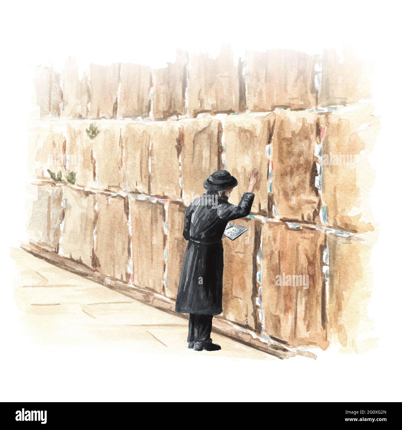Orthodox jew praying at western wall Cut Out Stock Images & Pictures ...