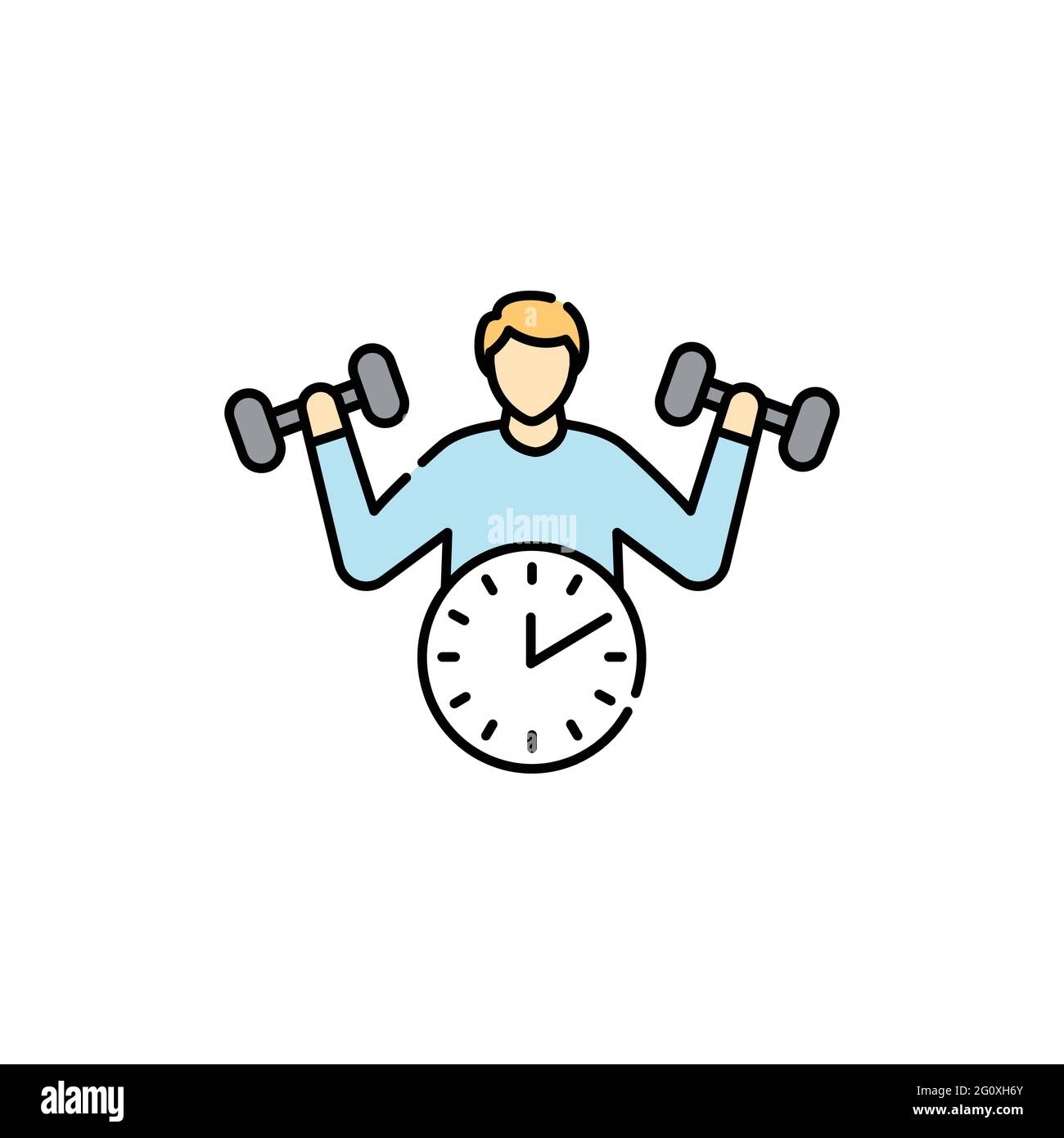 Computer addiction olor line icon. Computer-induced medical problem ...