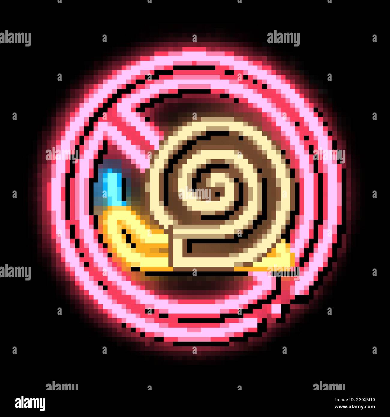 Crossed Snail neon glow icon illustration Stock Vector Image & Art - Alamy