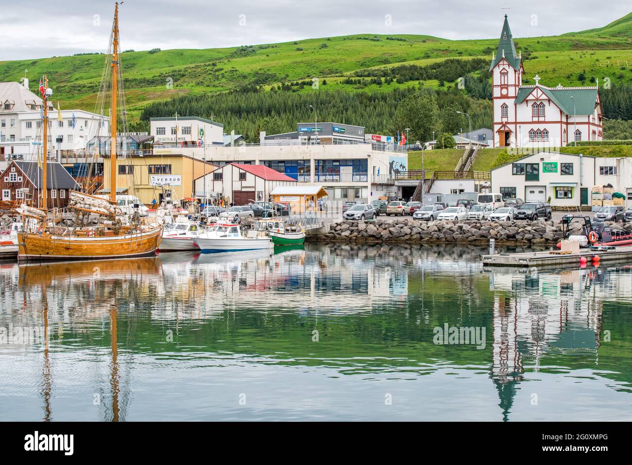 Husavik a remote fishing village in northern Iceland became famous in ...