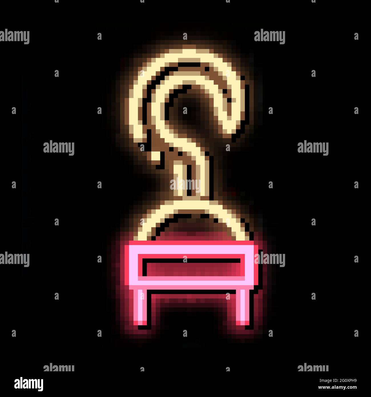 Hand Hook neon glow icon illustration Stock Vector Image & Art - Alamy