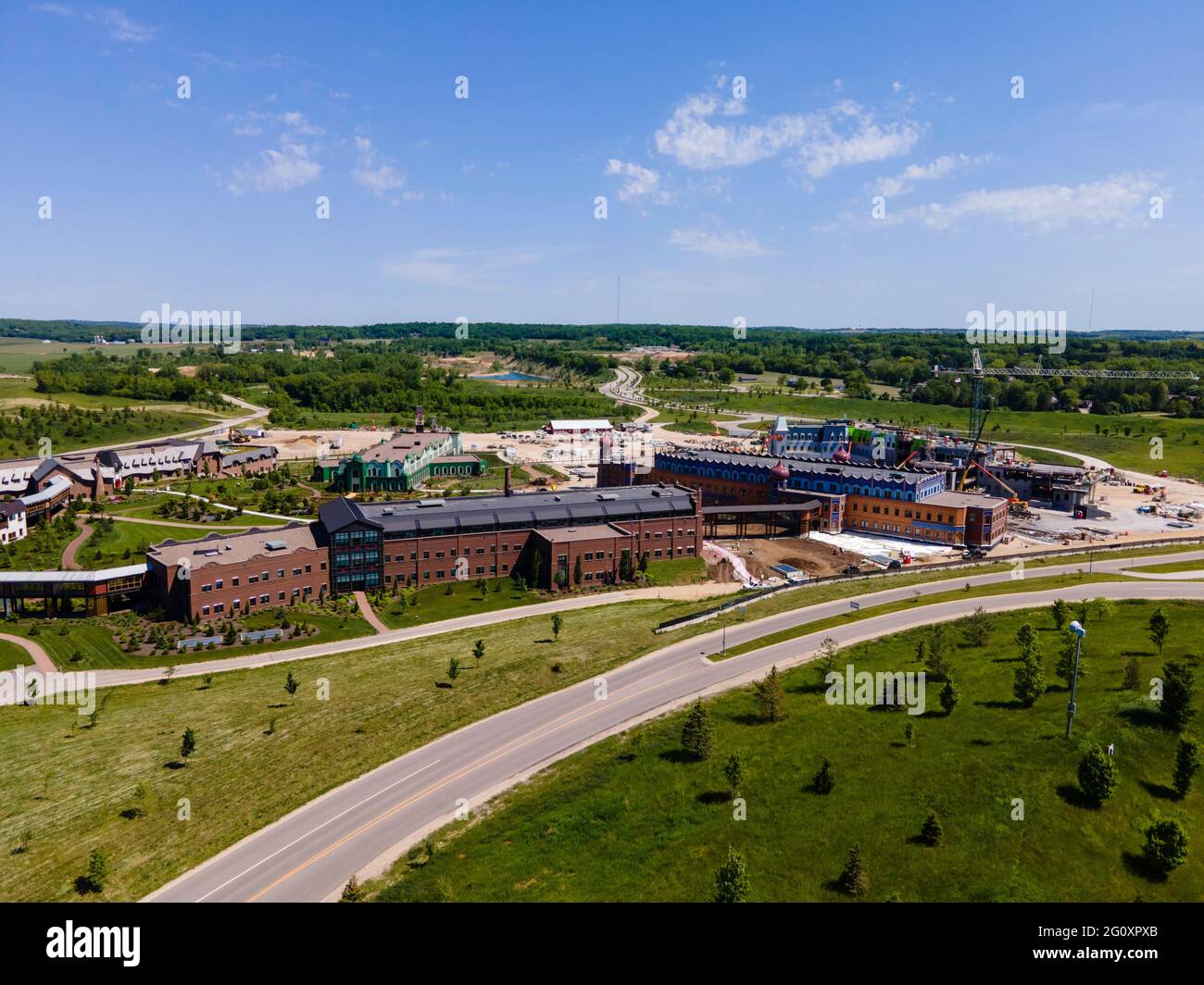 Aerial photograph of Epic Systems, Verona, Wisconsin, USA, on a ...