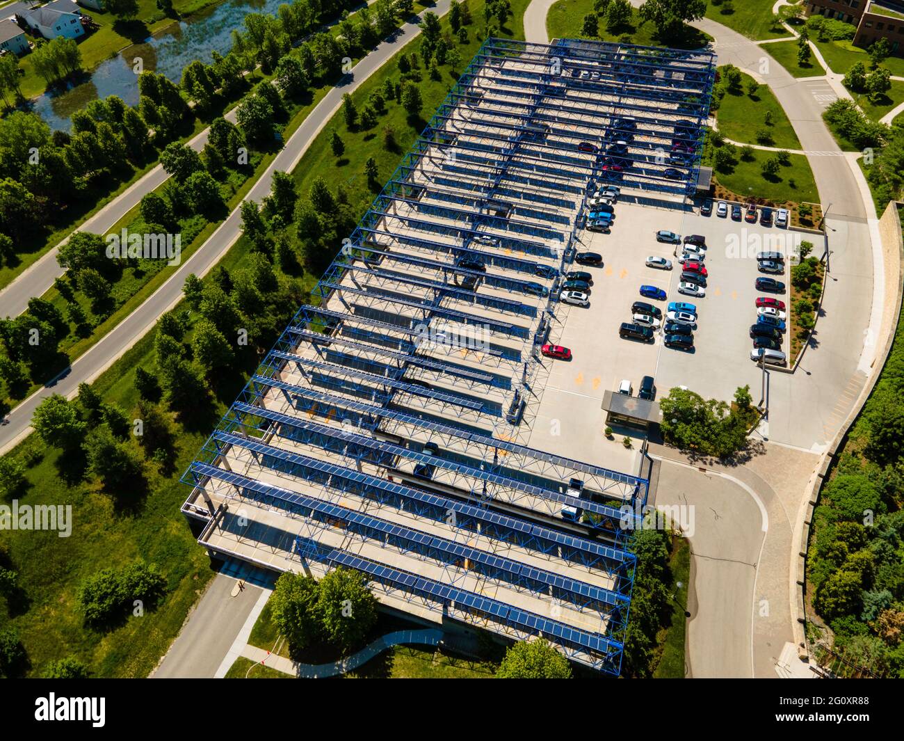 Aerial photograph of Epic Systems, Verona, Wisconsin, USA, on a ...