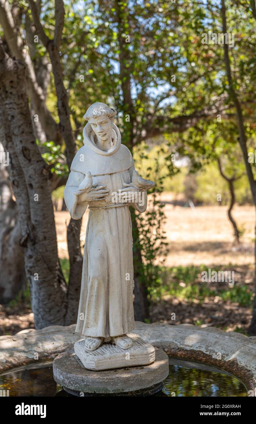 Santa Inez, CA, USA - May 26, 2021: San Lorenzo Seminary. White Saint ...