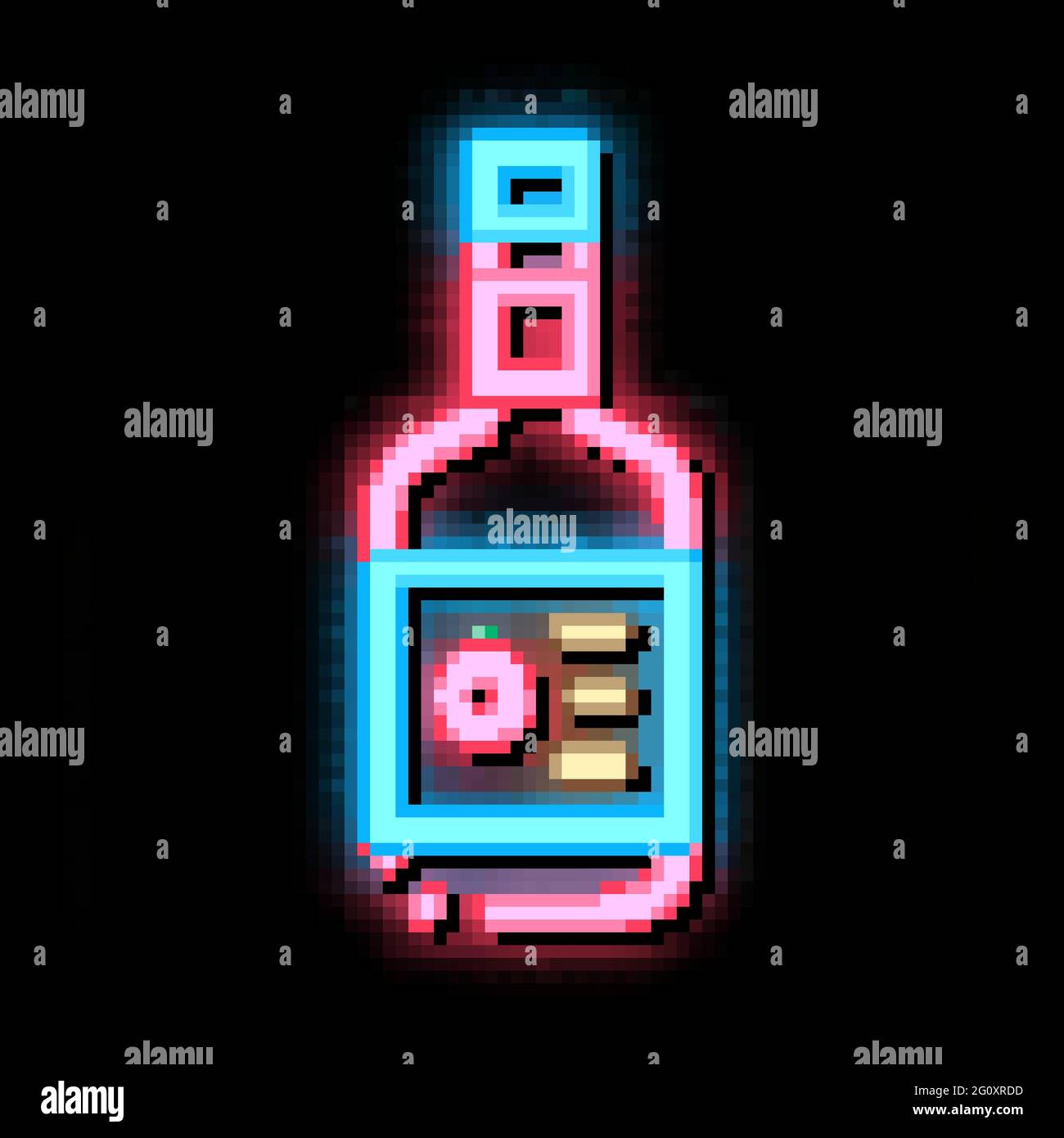 Sauce Bottle neon glow icon illustration Stock Vector Image & Art - Alamy