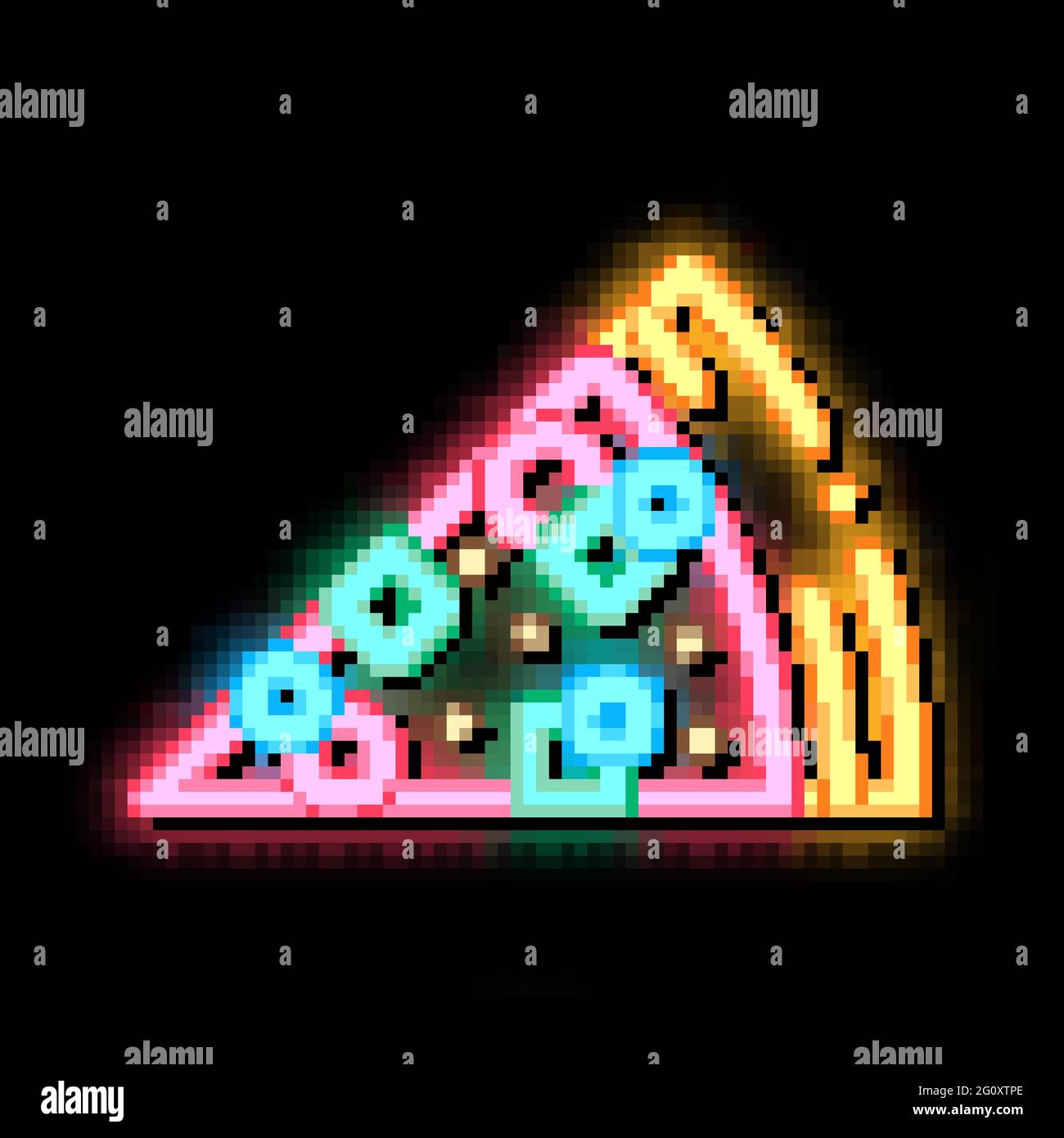 Piece Of Pizza neon glow icon illustration Stock Vector Image & Art - Alamy