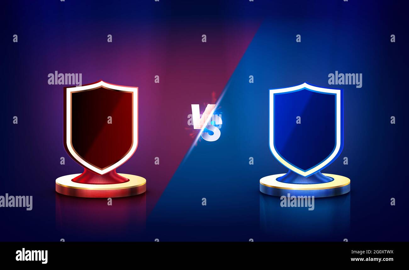 Versus game cover, banner sport vs, team concept. Vector illustration ...