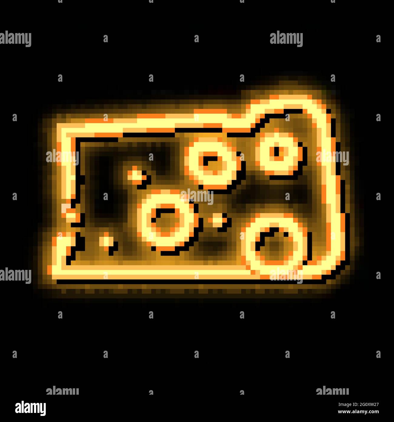 Piece Cheese neon glow icon illustration Stock Vector Image & Art - Alamy