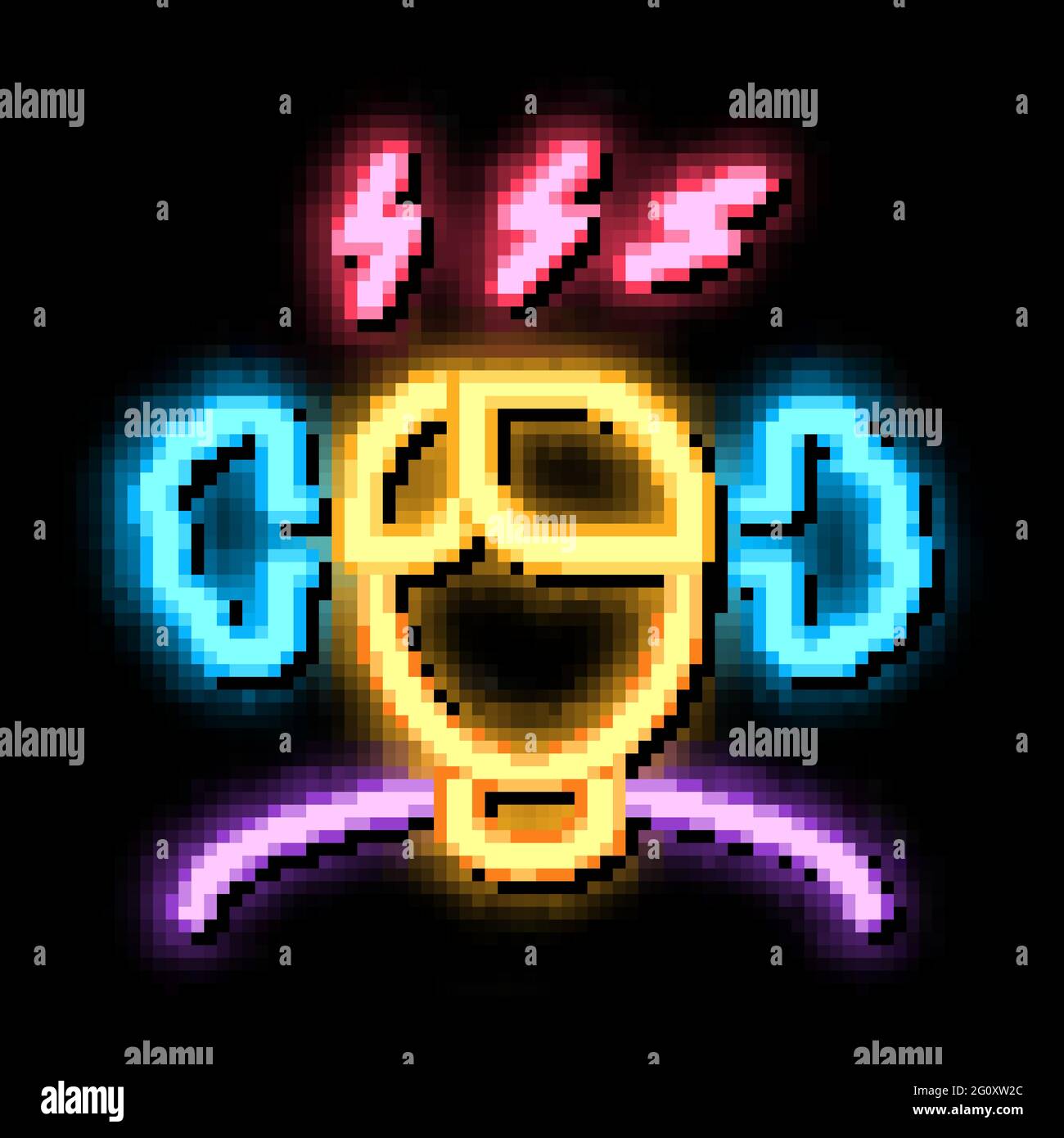 Man Ear Steam neon glow icon illustration Stock Vector Image & Art - Alamy