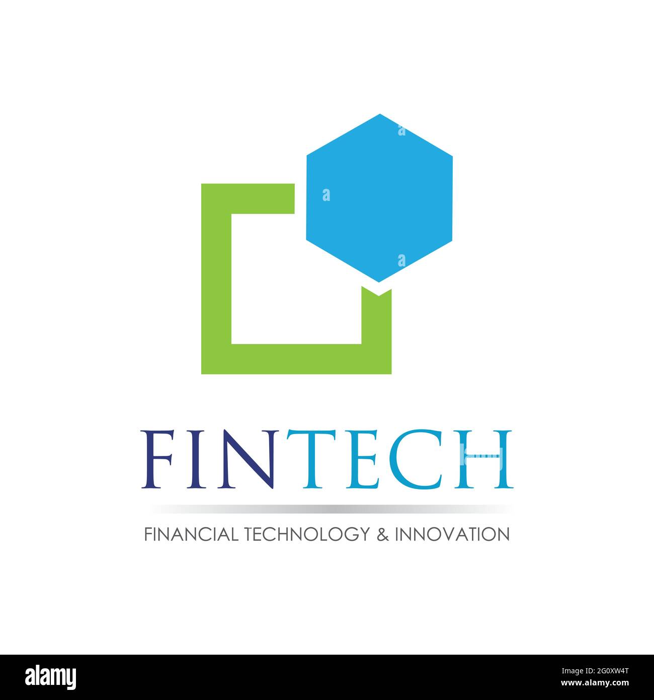 Modern logo concept design for fintech and digital finance technologies ...