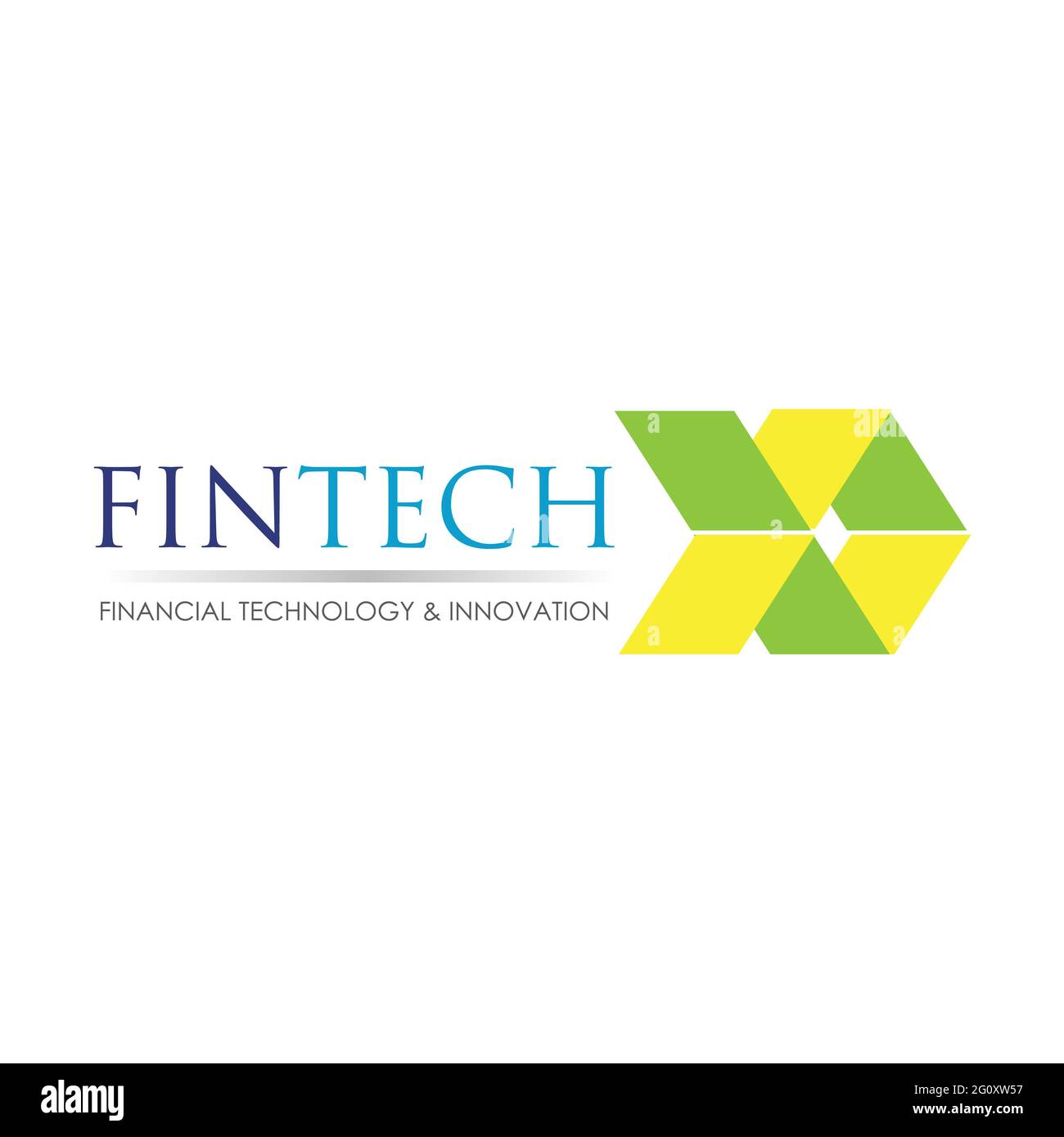 Modern logo concept design for fintech and digital finance technologies ...
