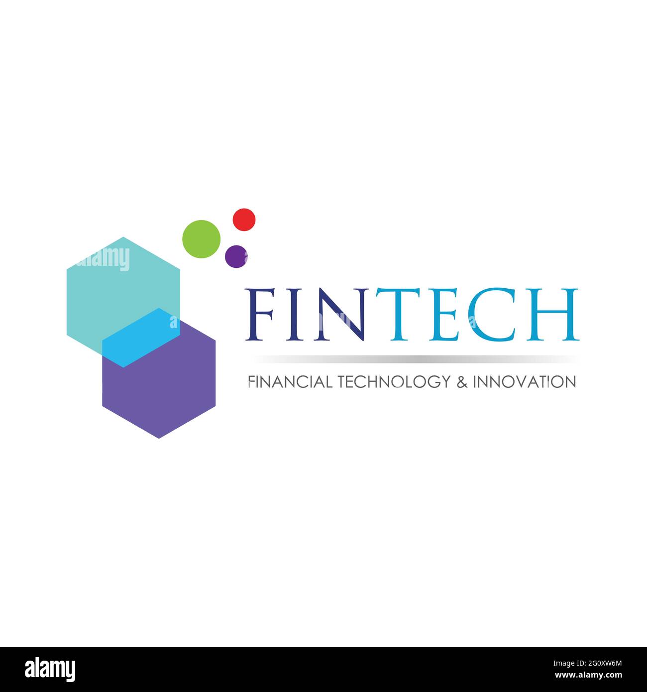 Modern logo concept design for fintech and digital finance technologies ...