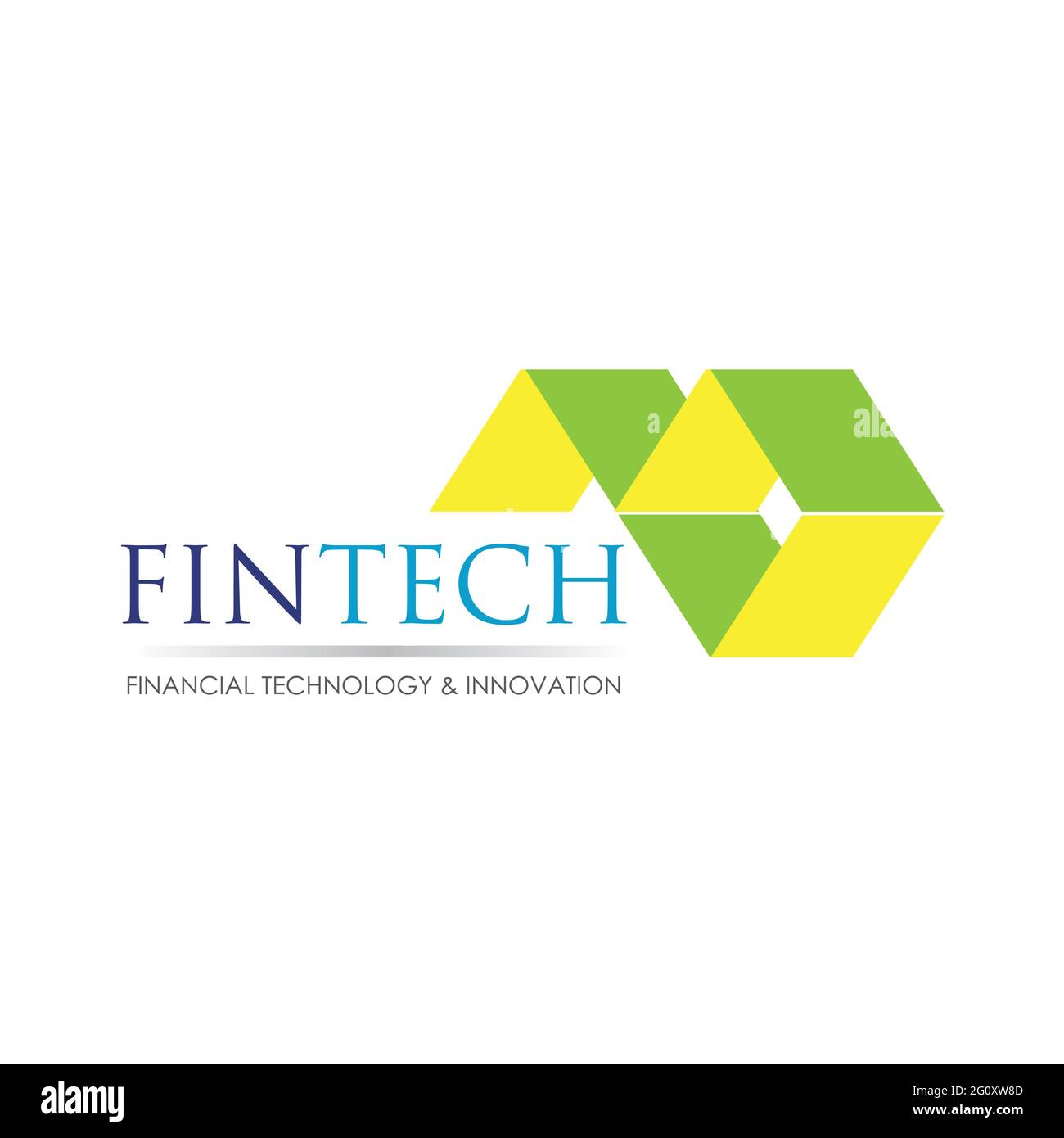 Modern logo concept design for fintech and digital finance technologies ...