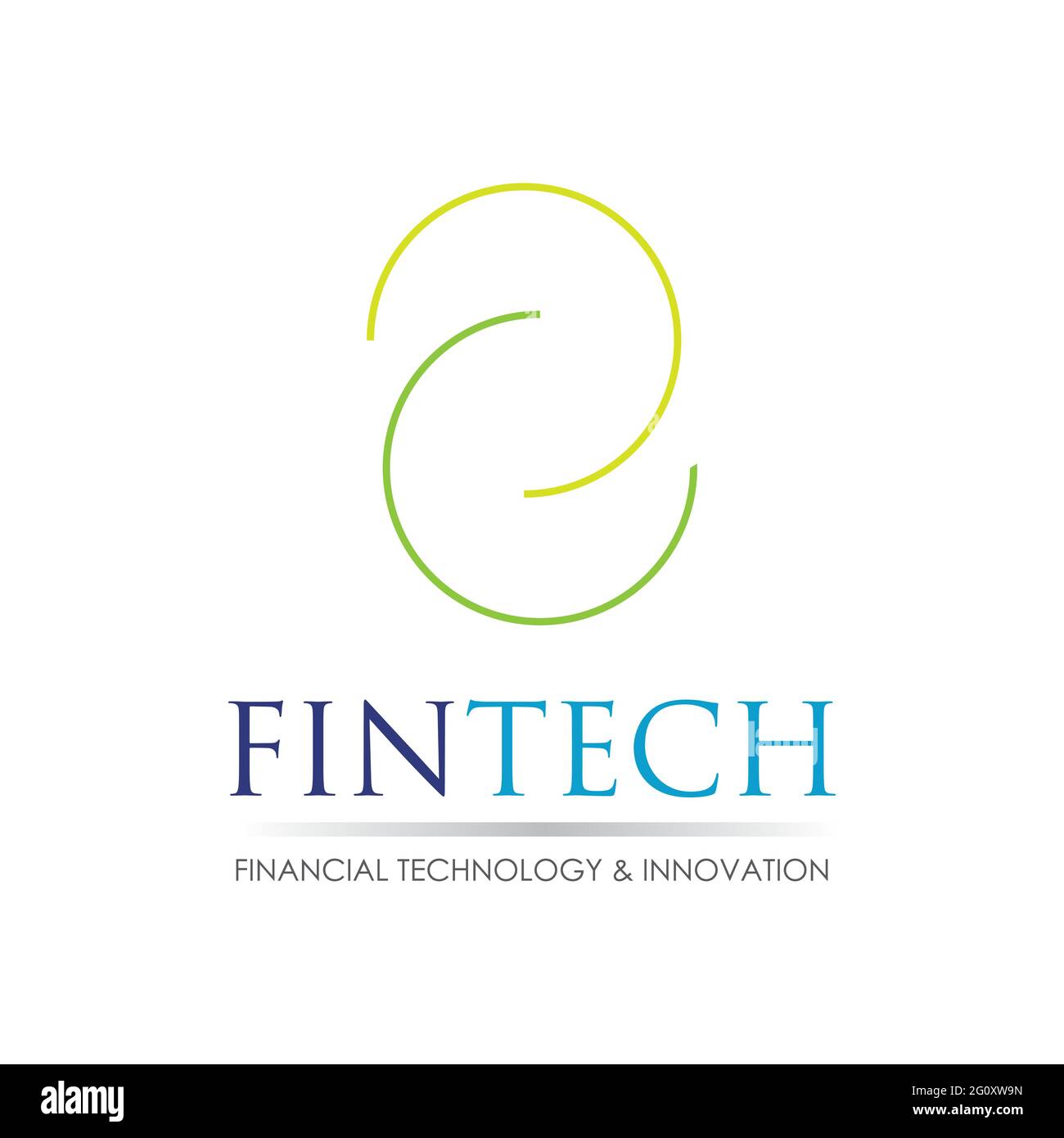 Modern logo concept design for fintech and digital finance technologies ...