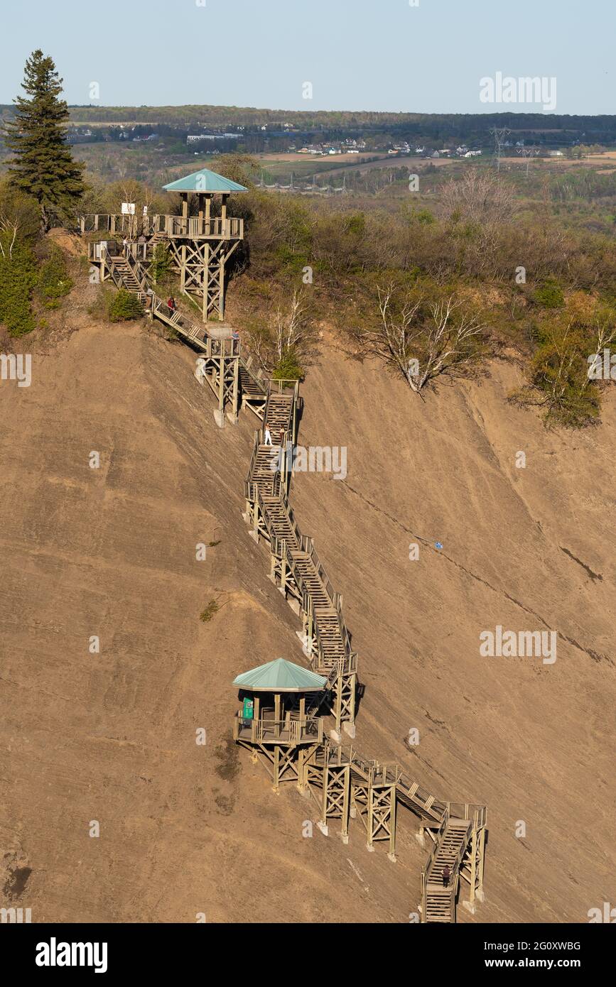 National park of the Montmorency Falls of the Sepaq in Quebec city ...
