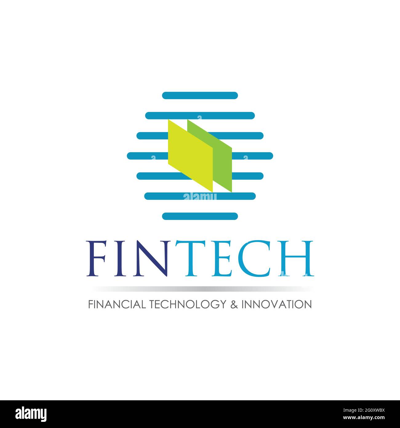 Modern logo concept design for fintech and digital finance technologies ...