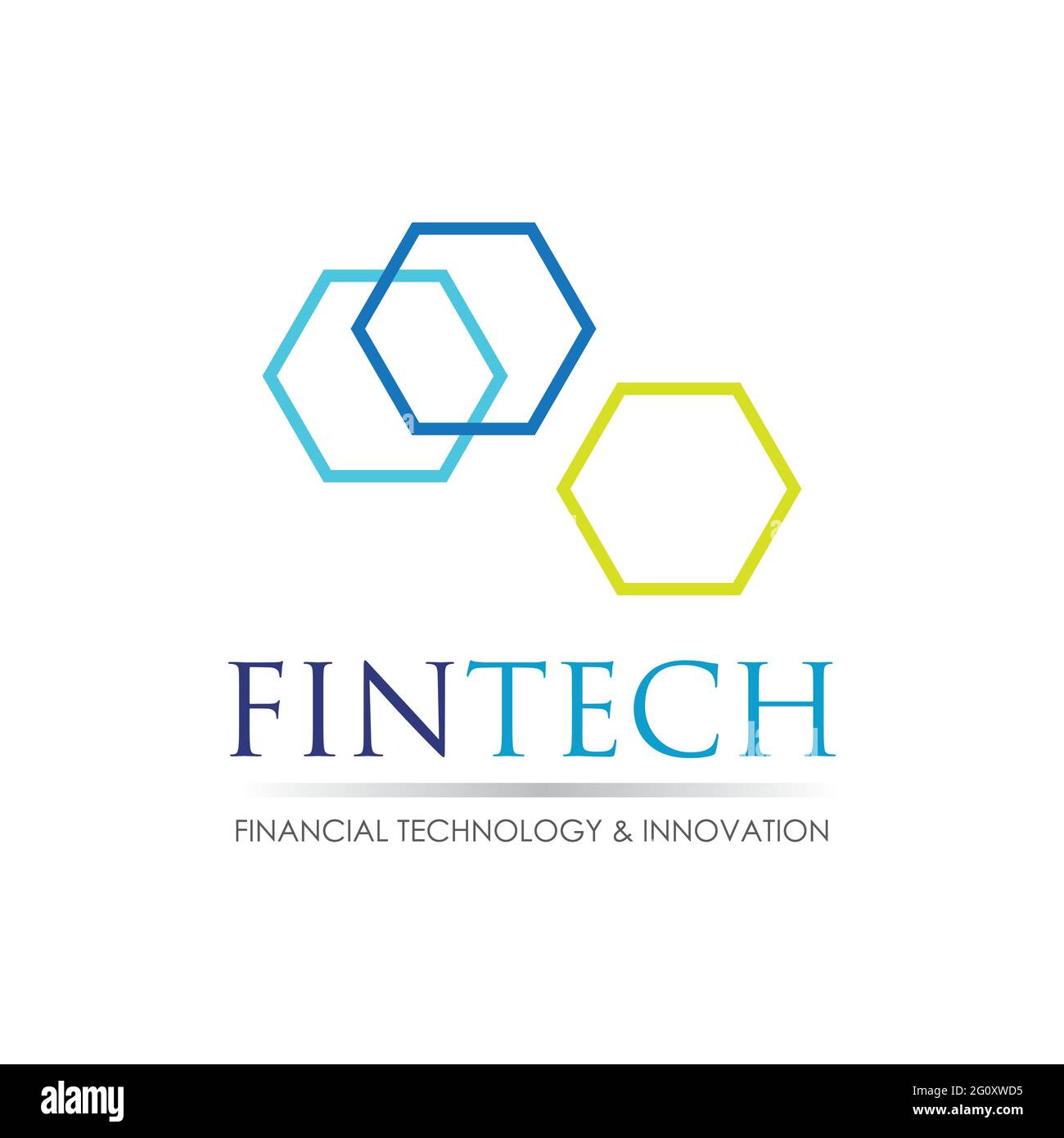 Modern logo concept design for fintech and digital finance technologies ...