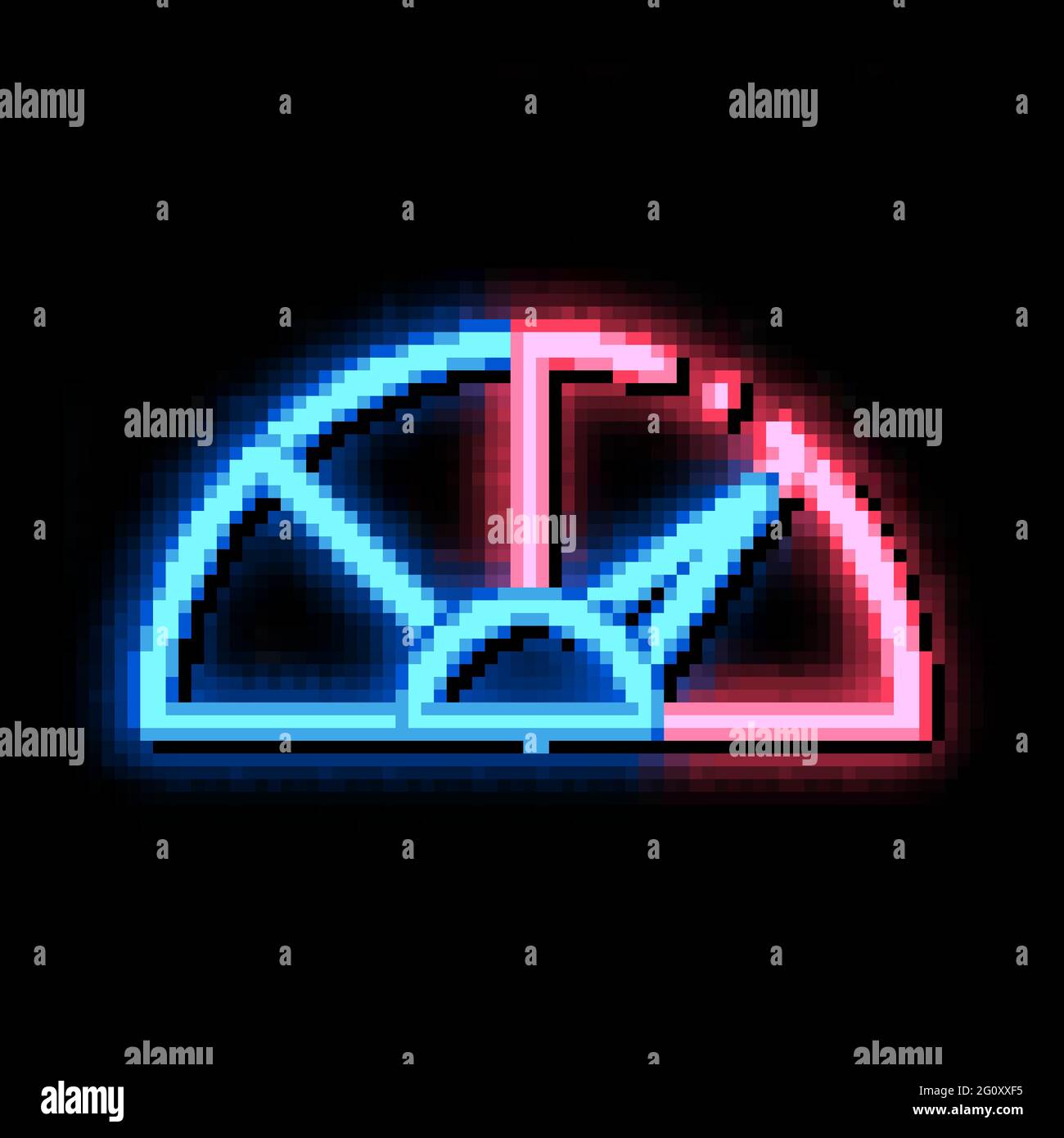 Growth Scale neon glow icon illustration Stock Vector Image & Art - Alamy