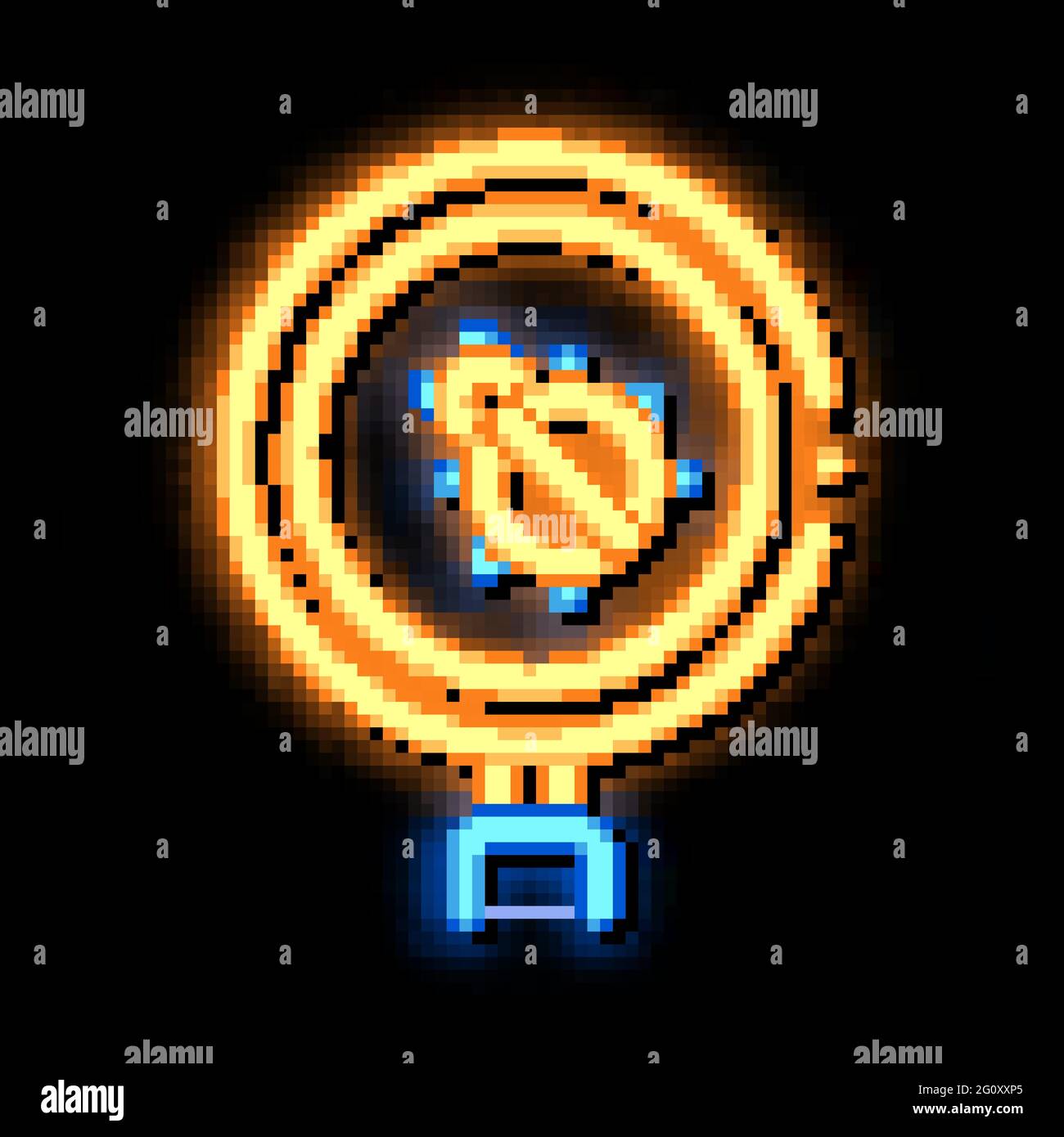 Neon icon scan code Stock Vector Images - Alamy