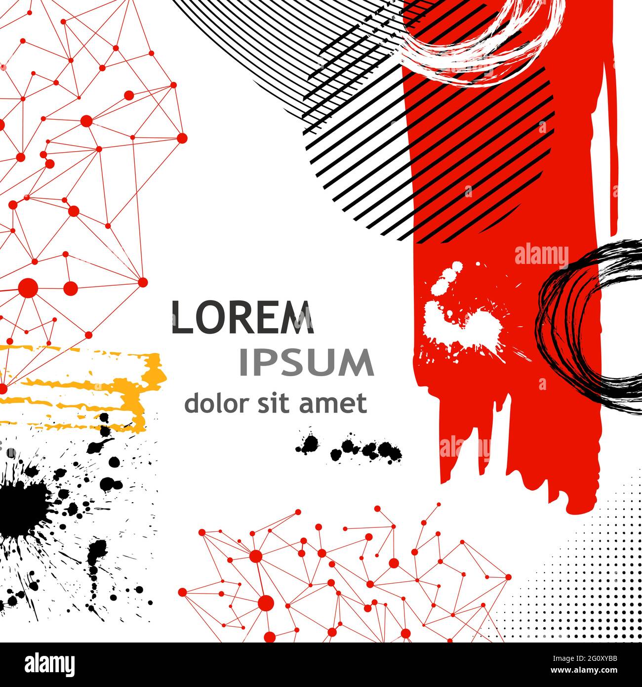 Abstract background for text. With handmade items. Vector illustration ...