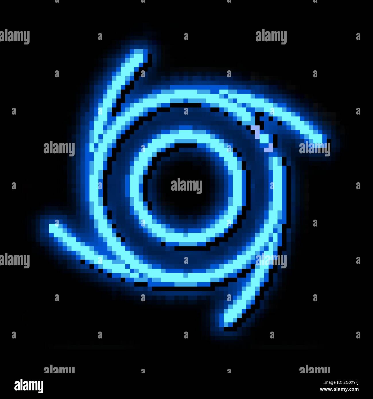 Cyclone Tornado neon glow icon illustration Stock Vector Image & Art ...