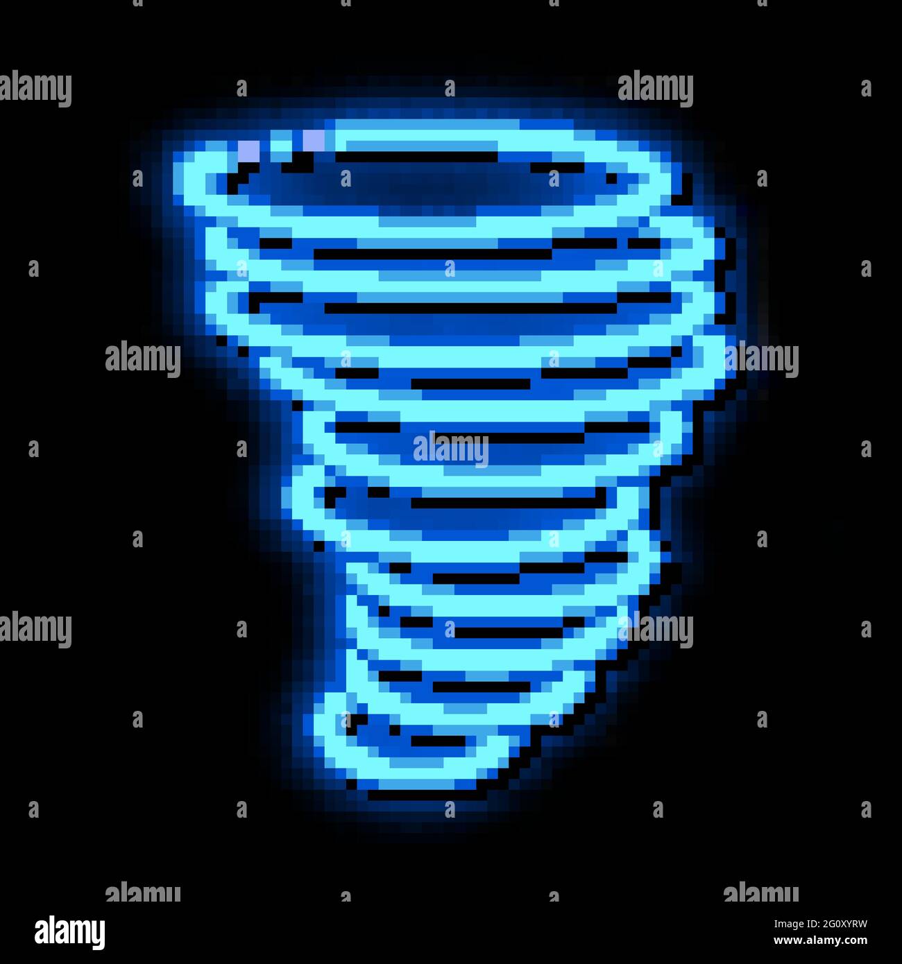 Tornado Hurricane neon glow icon illustration Stock Vector Image & Art ...