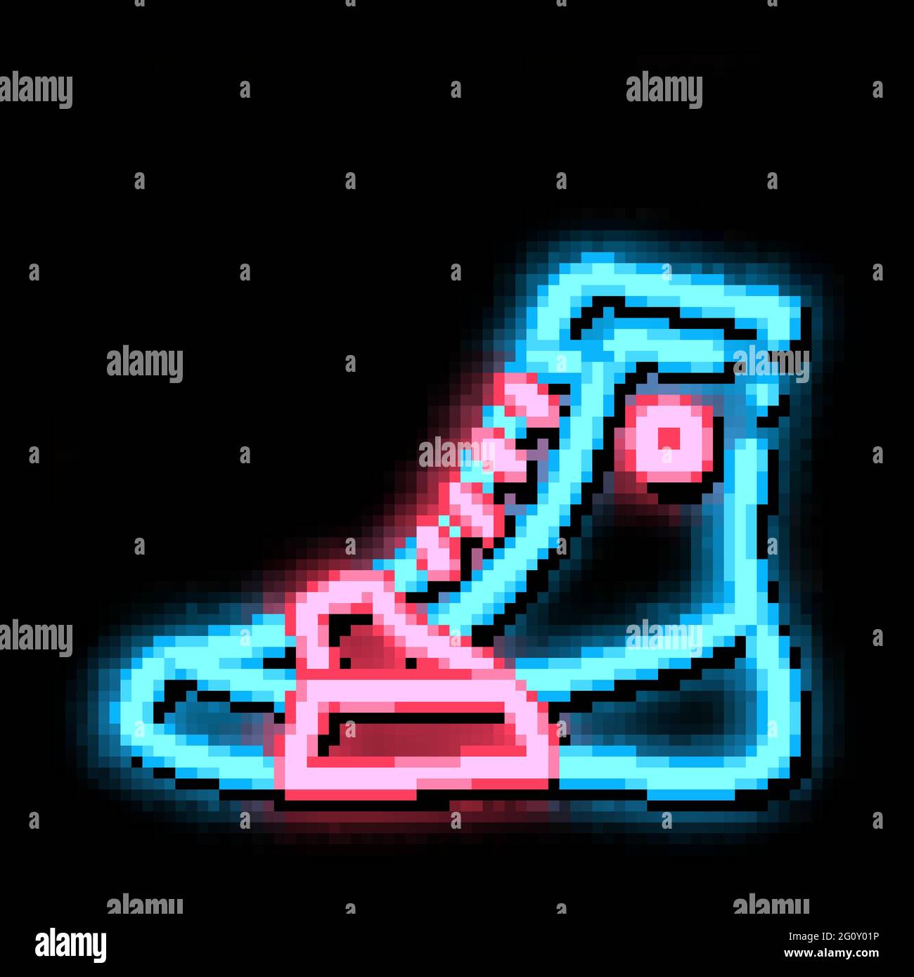 Neon sneakers Stock Vector Images - Alamy