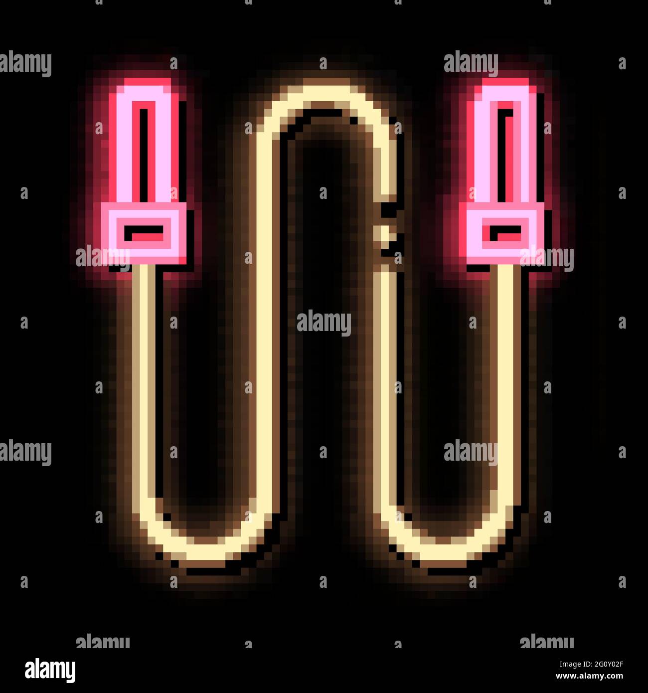 Jump Rope neon glow icon illustration Stock Vector Image & Art - Alamy