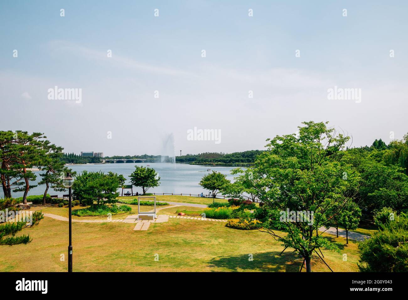 View of Ilsan Lake Park in Goyang, Korea Stock Photo - Alamy