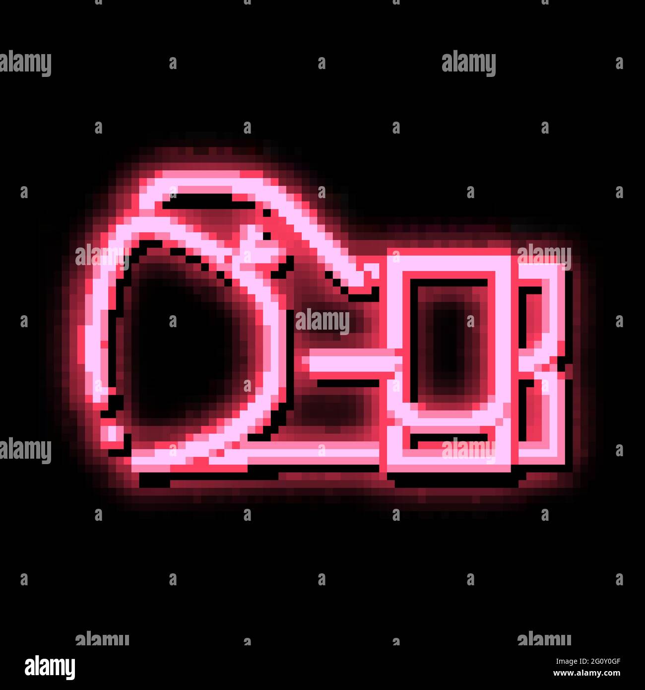Boxing Glove Fist Neon Glow Icon Illustration Stock Vector Image And Art