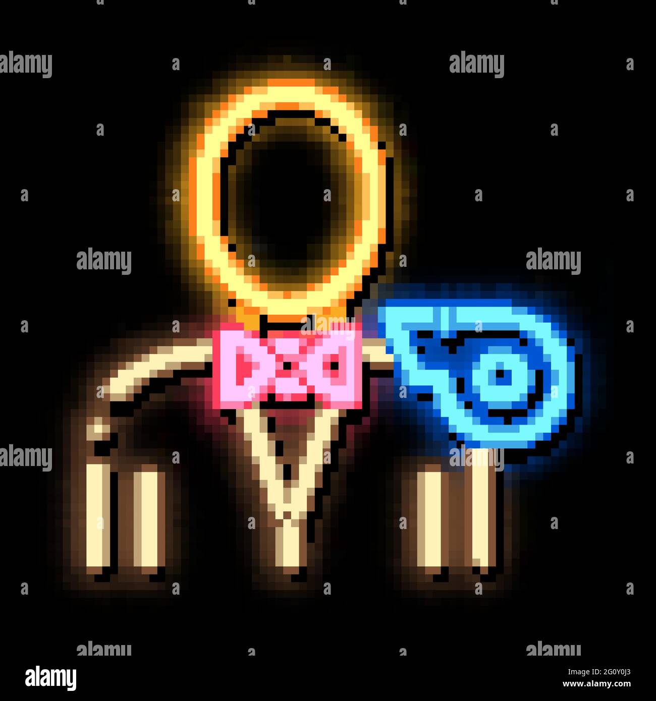 Boxing Referee neon glow icon illustration Stock Vector Image & Art - Alamy