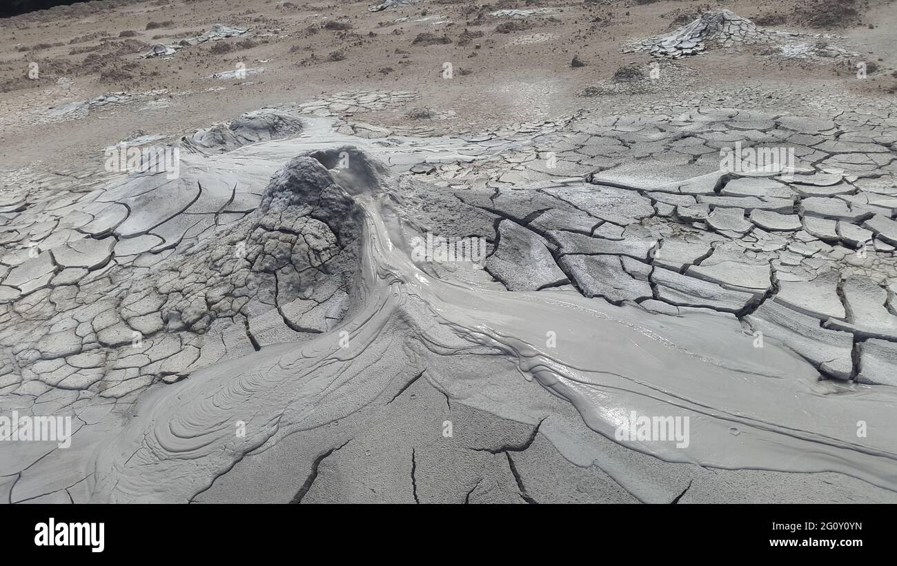 Active Mud Volcano Vents in Icacos, Trinidad and Tobago Stock Photo - Alamy